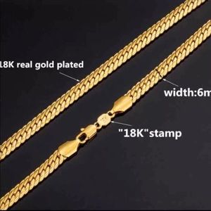 Accessories | New Real 18k Gold Plated Chain | Poshmark